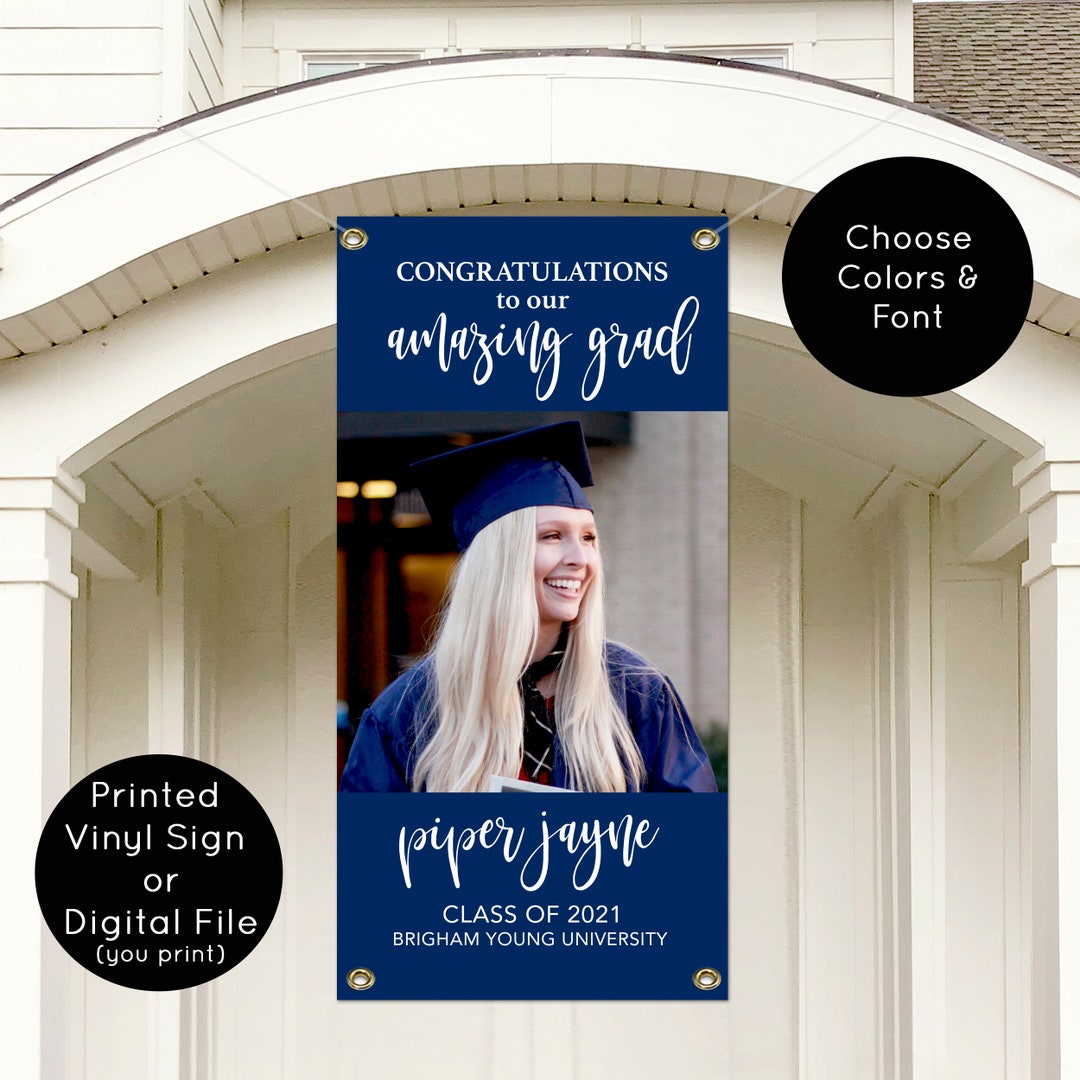 Graduation Yard Sign, 2024 Graduation Party Welcome Sign, Class of 2024 ...