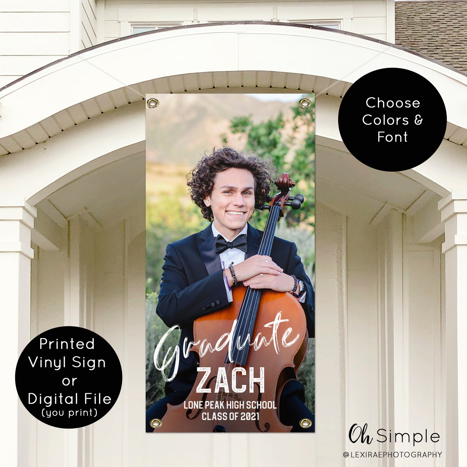 Graduation Door Sign, Graduation Banner, Graduation Party Decorations ...