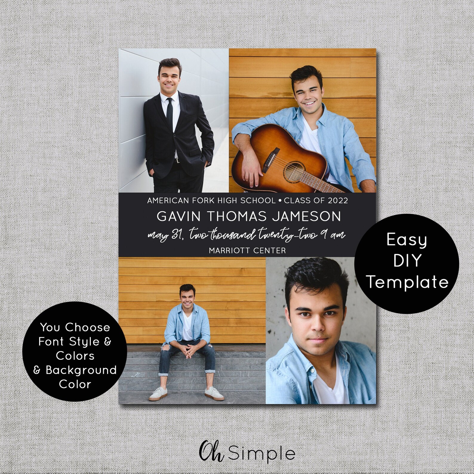 Graduation Announcement Template, College Graduation Invitation ...