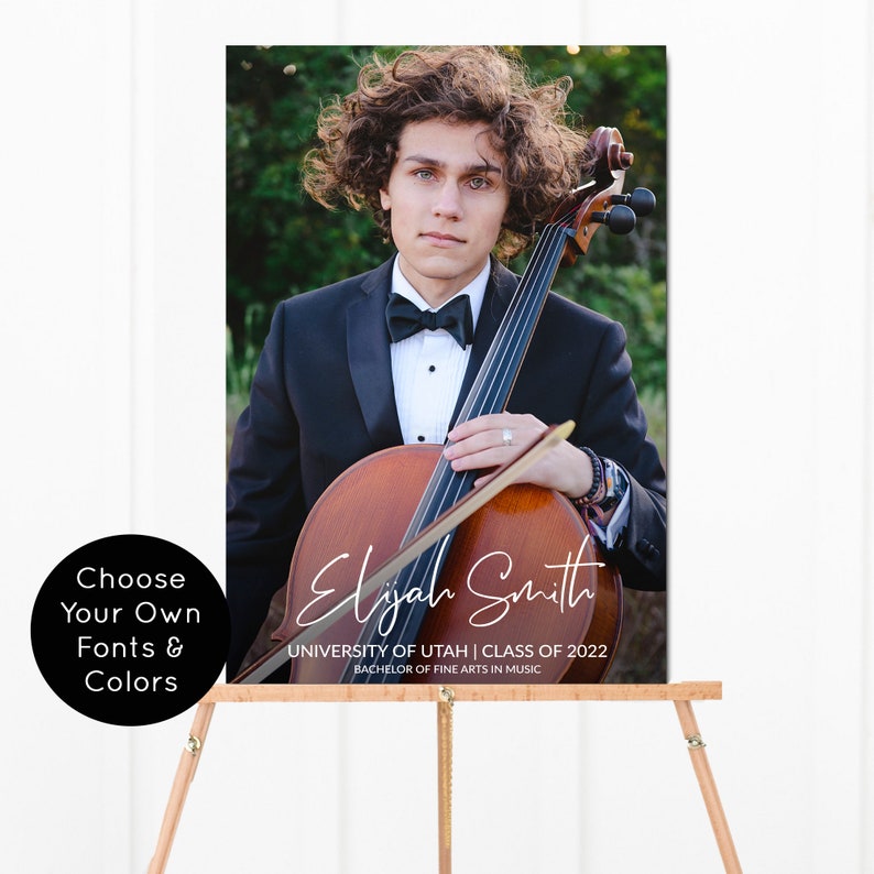 Graduation Poster Personalized, Graduation Party Sign, Class of 2025 ...