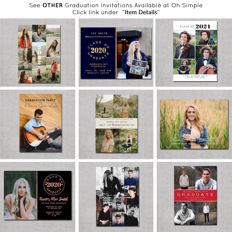 Photo Graduation Announcement Template: Customizable 2026 Invite - Etsy