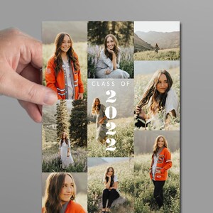 Modern Graduation Announcement, Graduation Party Template, Multiple ...