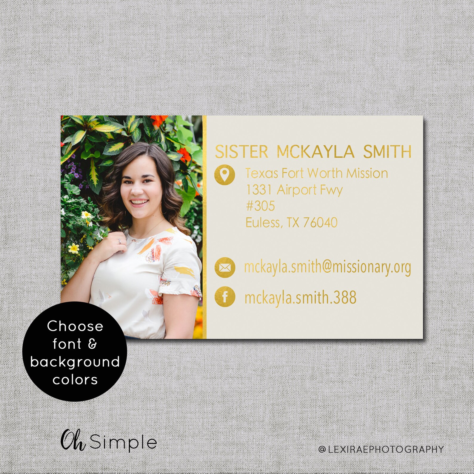 Address Cards for LDS Missionaries Missionary Business Cards | Etsy