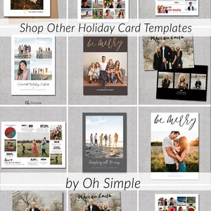 Funny Christmas Photo Card Template: Year in Review (editable Canva) - Etsy