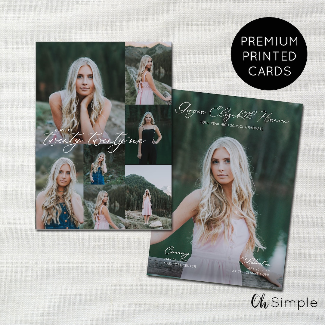 Graduation Invitation: Class of 2026 Photo Announcement, Printed or ...