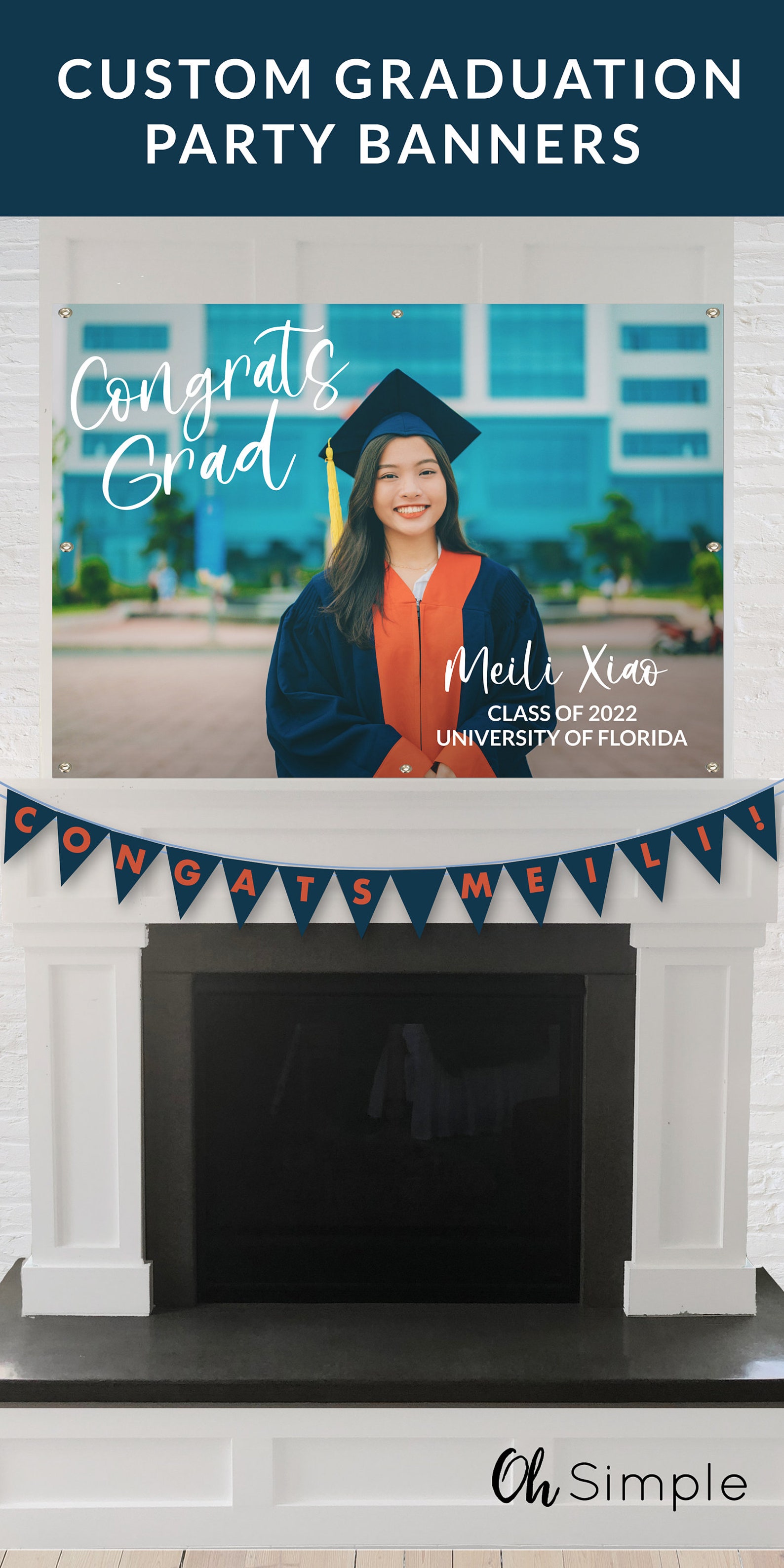 Outdoor Graduation Banner Graduation Party Decoration Sign - Etsy