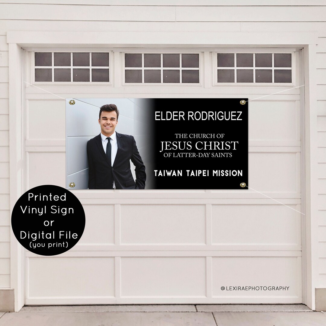 Missionary Sign, the Church of Jesus Christ Missionary Banner, Mission ...