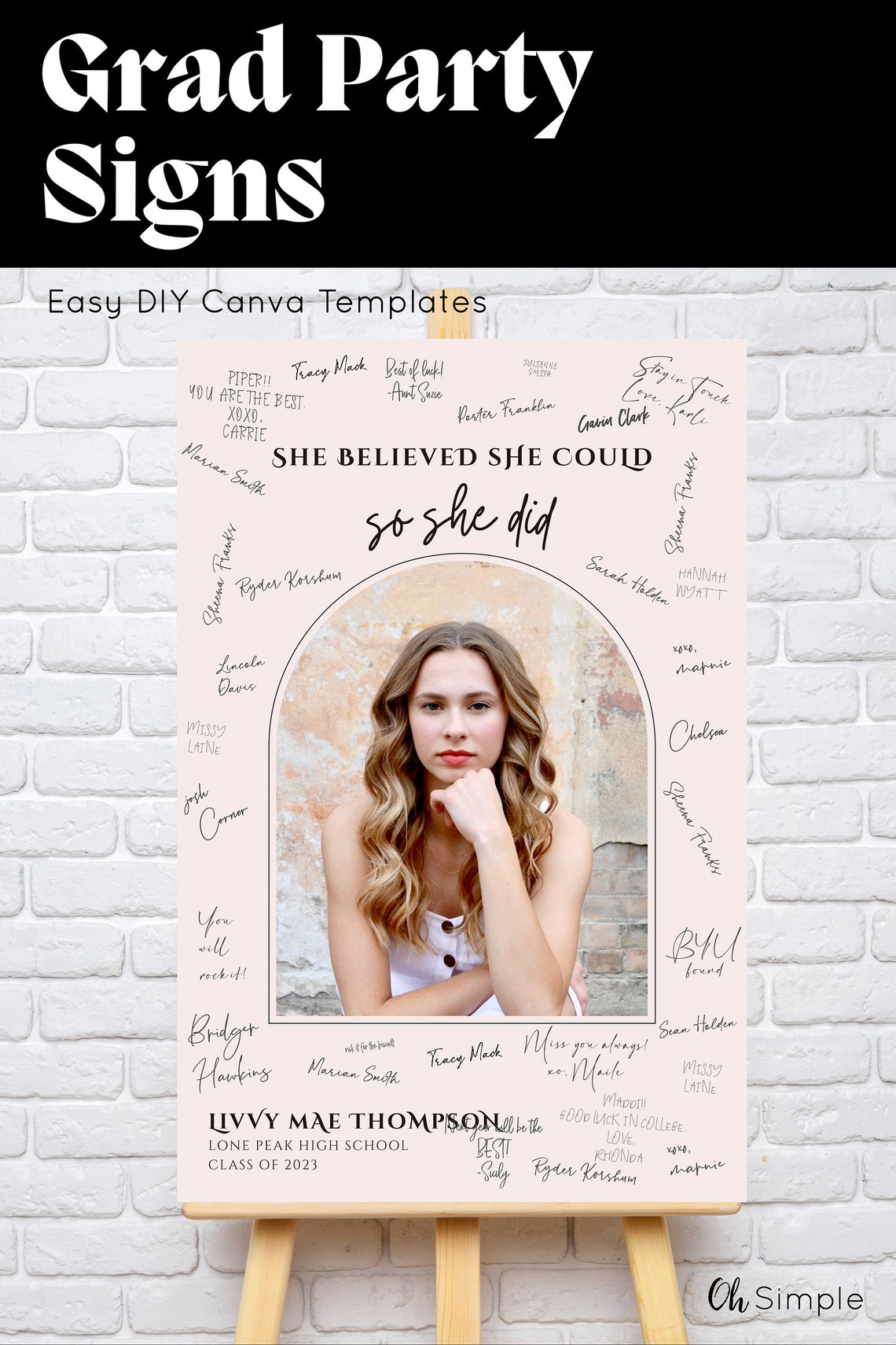 Graduation Guest Book Sign Template Graduation Welcome Sign - Etsy