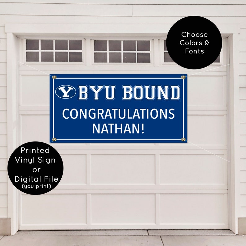 College Bound Graduation Banner, Graduation Party Decorations, Class of ...