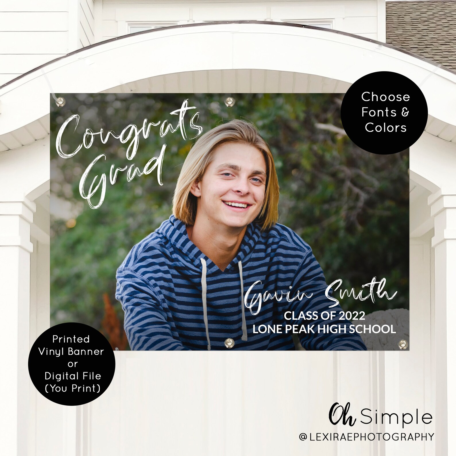 Outdoor Graduation Banner Graduation Party Decoration Sign | Etsy