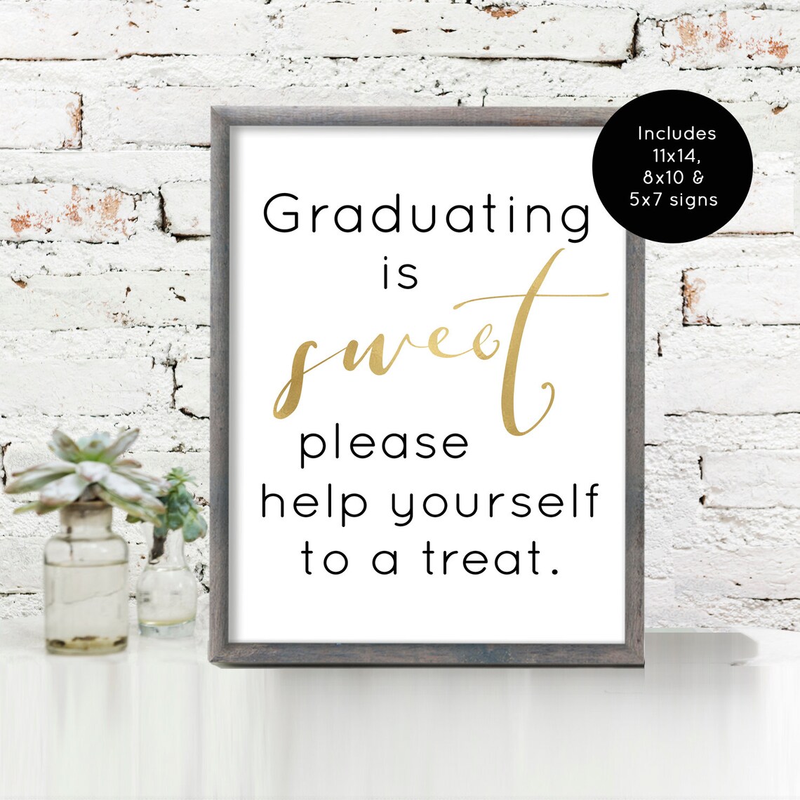 Graduation Party Favors Sign Sweet Treats Graduation Party | Etsy