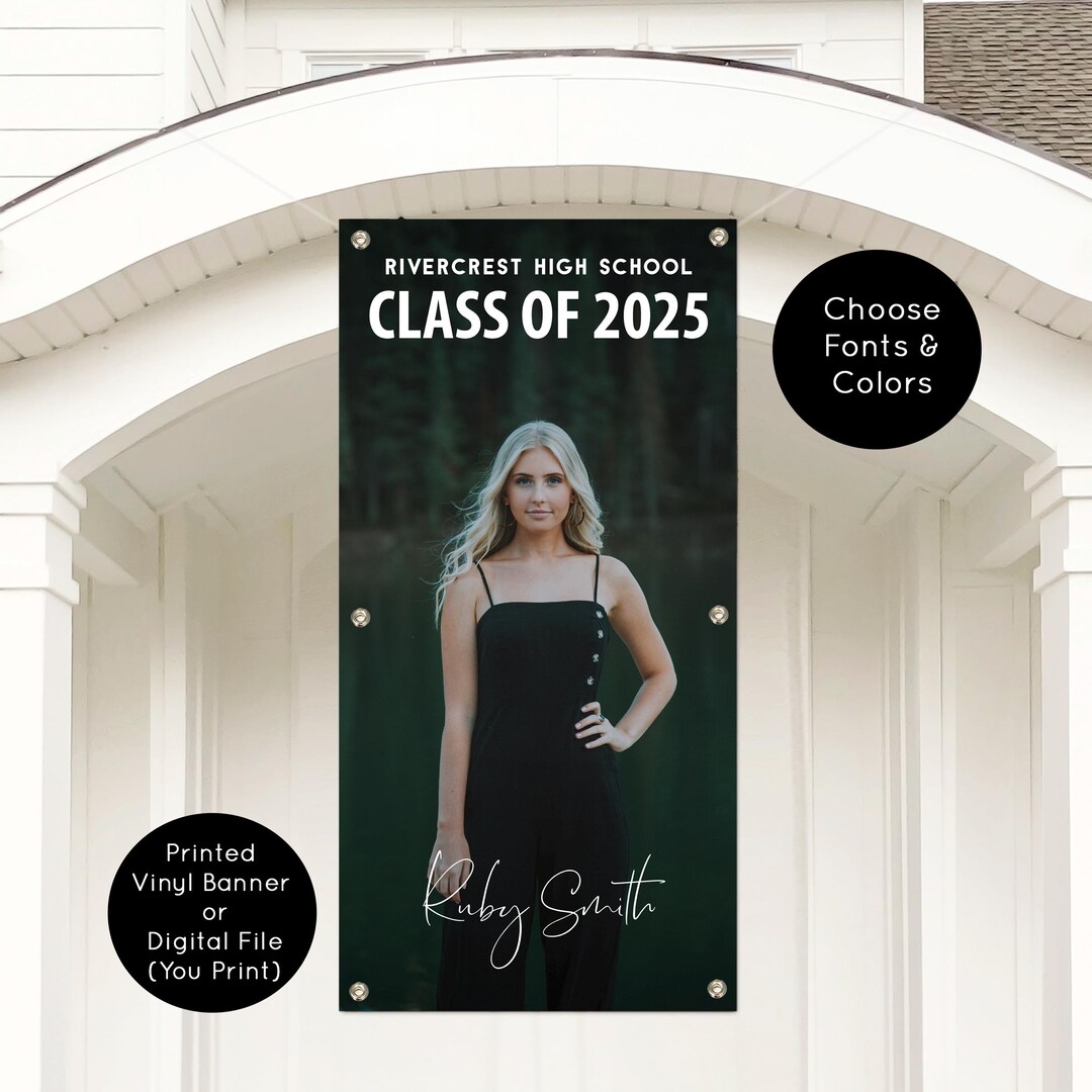 Outdoor 2025 Graduation Sign, Graduation Yard Flag, Graduation Party ...