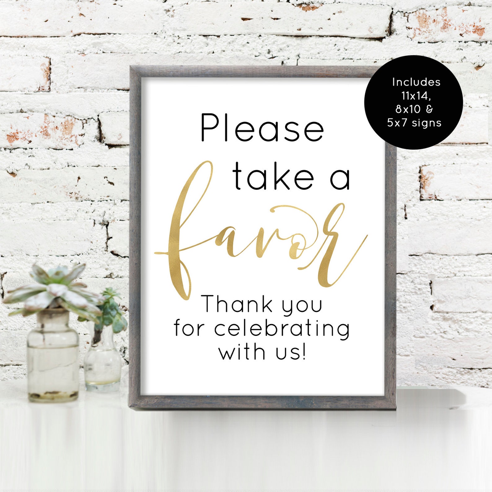 Party Favor Signs Graduation Party Decorations Bridal Shower - Etsy