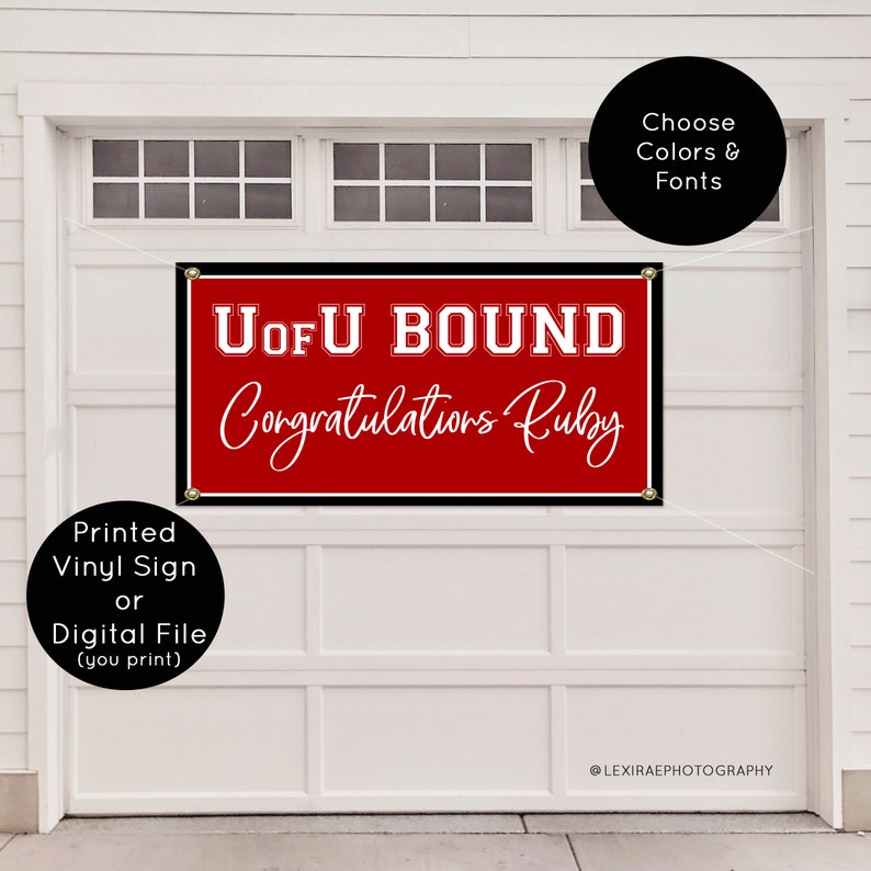 College Bound Graduation Banner, Graduation Party Decorations, Class of ...