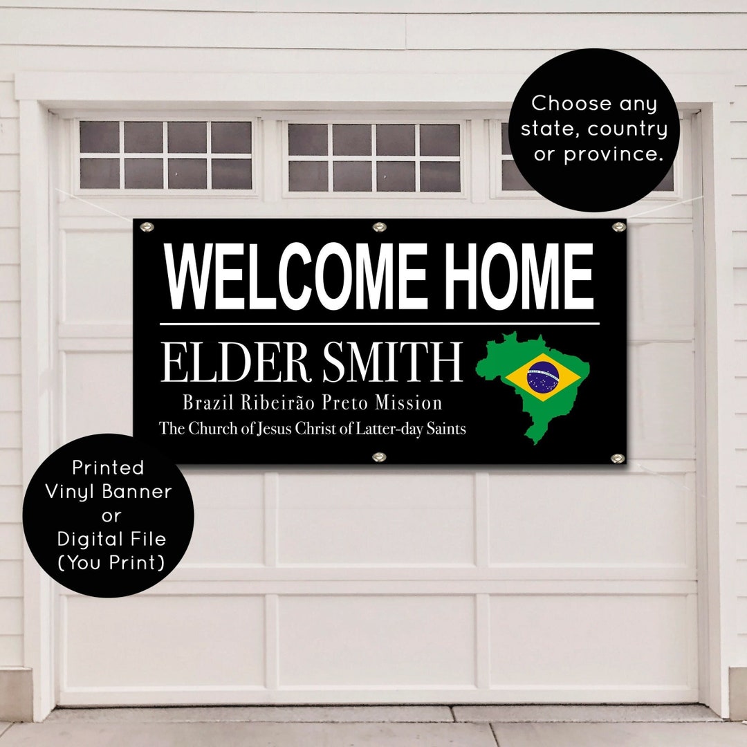 Welcome Home Banner for Missionary, Airport Sign Mission, Mission ...