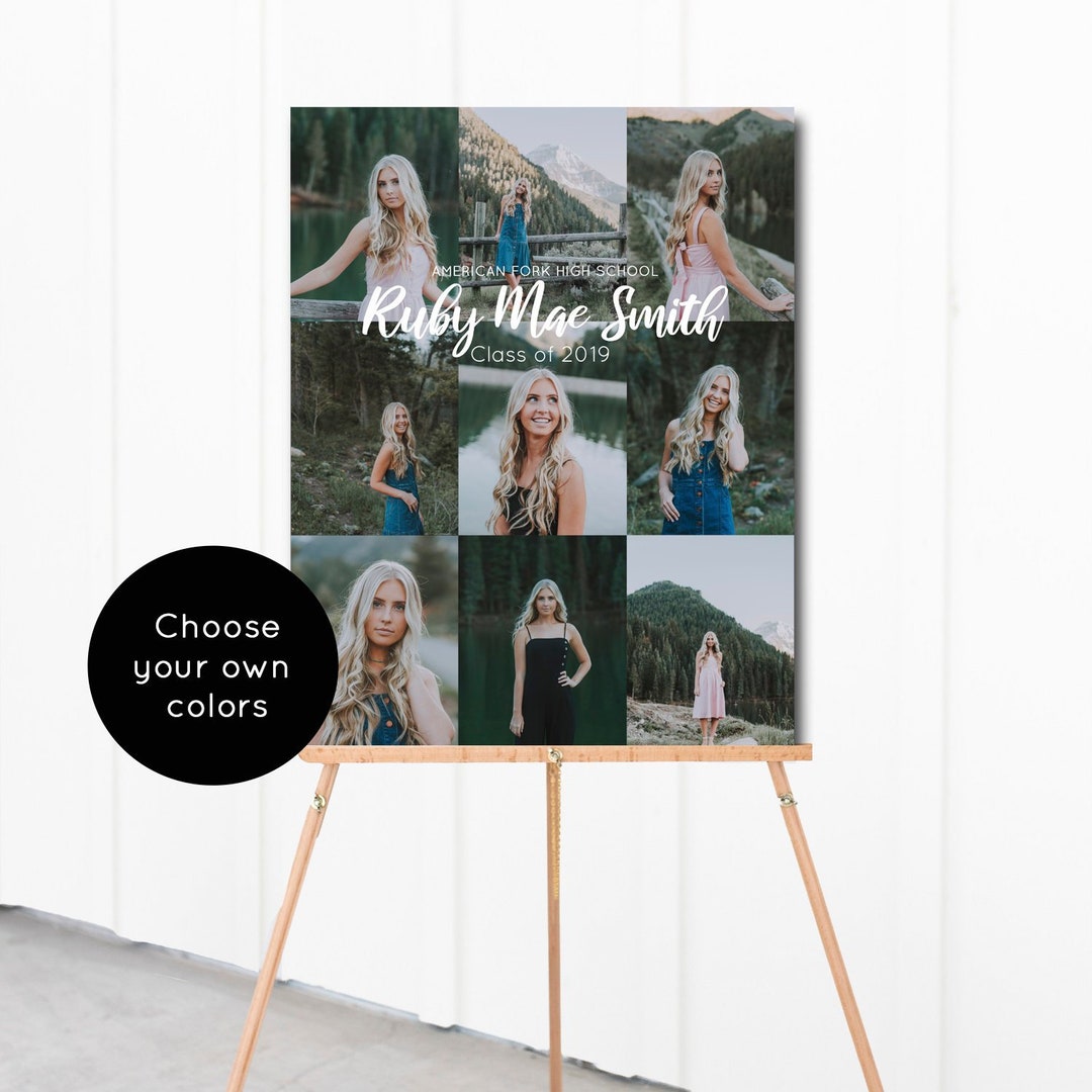 Photo Graduation Party Sign, Graduation Poster, Graduation Party ...