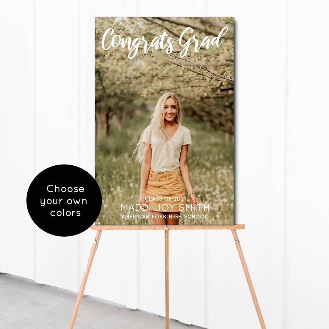 Graduation Party Decorations Class of 2022 Poster Graduation - Etsy