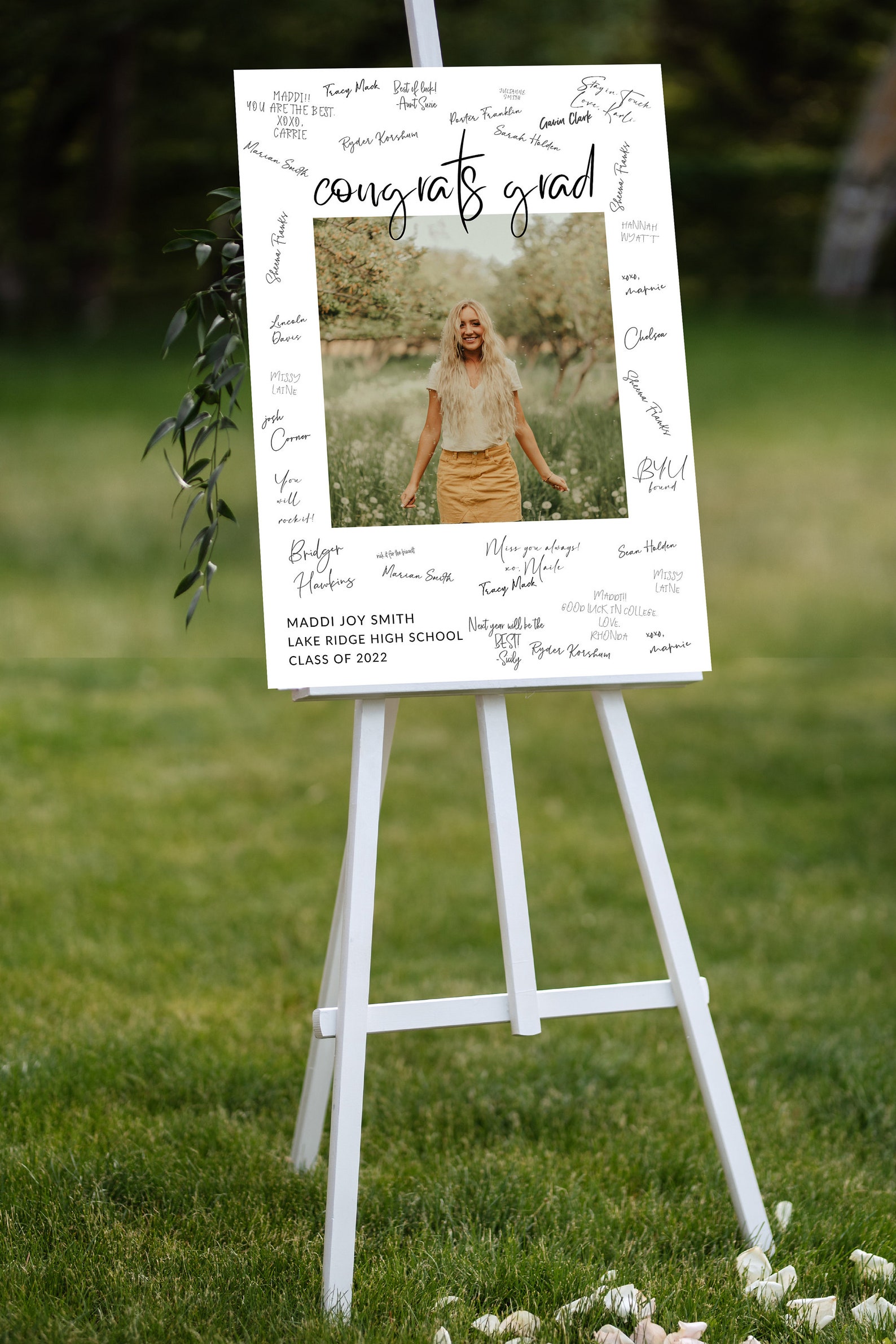 Graduation Party Decor Guest Book Template Graduation Welcome - Etsy