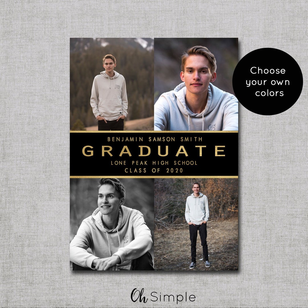 Classic Graduation Invitations for High School Graduation, 2024 ...