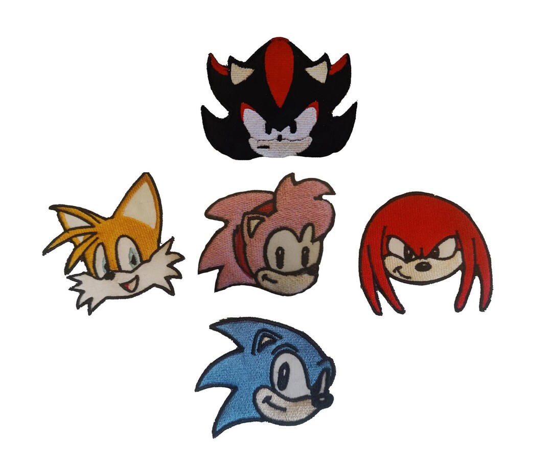 Sonic , Tails, Knuckles, Shadow and Amy Iron on Patches - Etsy