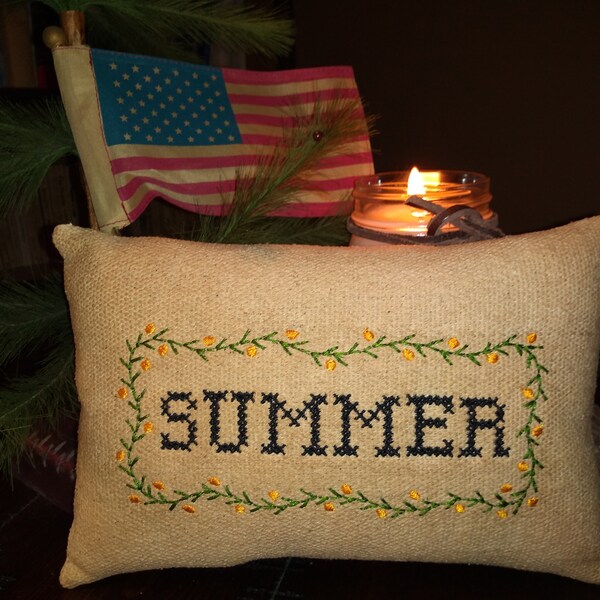 Primitive Pillow - Etsy