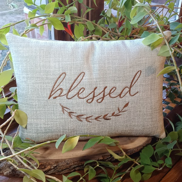 Blessed Pillow - Etsy