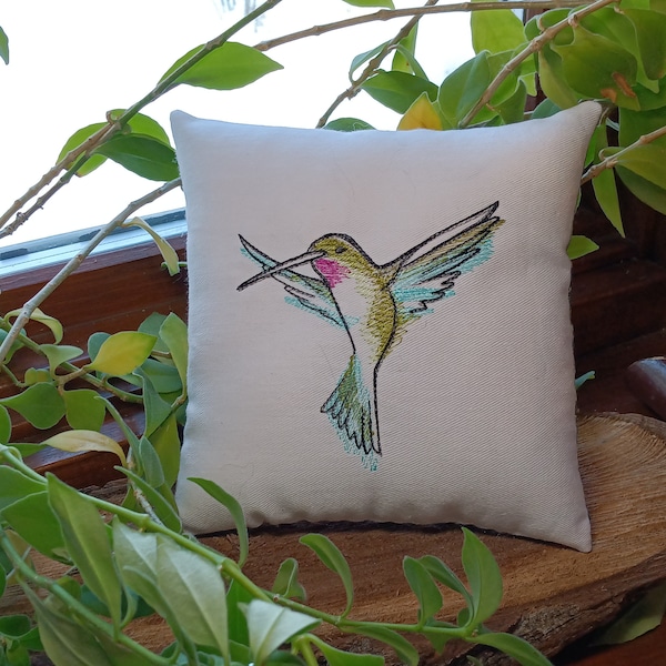 Hummingbird Pillow - Etsy