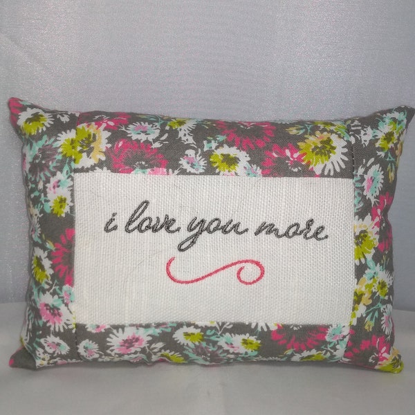 Love You More Pillow - Etsy