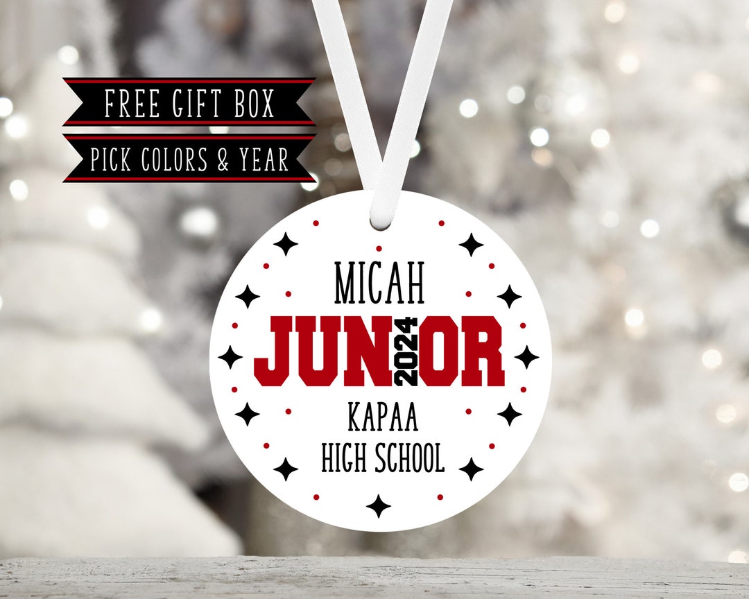 Junior Year Personalized Ornament-high School-junior-11th Grade-college ...