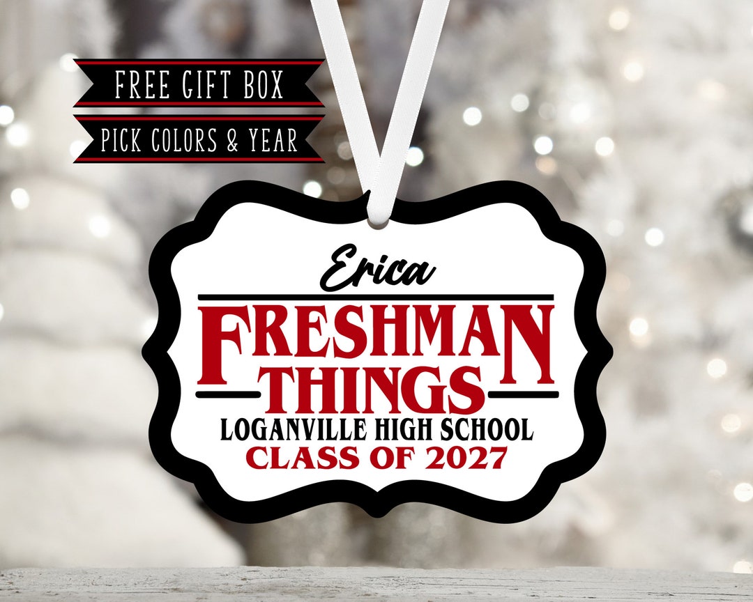 Freshman Things Personalized Ornament-gift for Teens-high School ...
