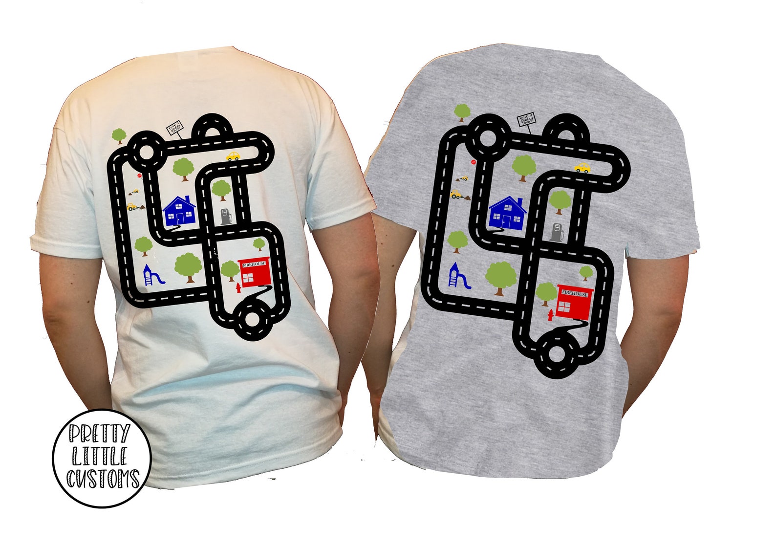 Father's Day Road Car Play-mat Interactive T-shirt - Etsy