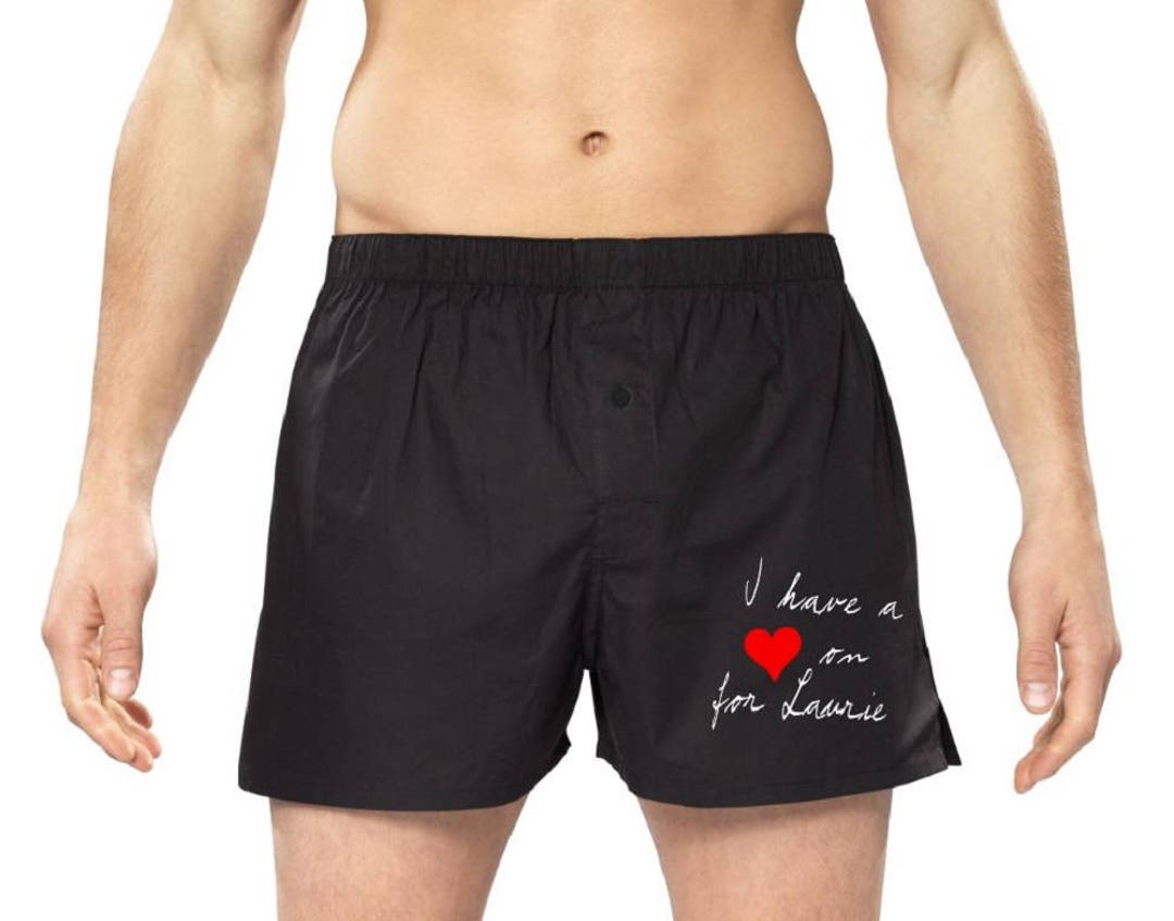 Personalised Mens Boxers/boxer Shorts - I Have a Heart on for (your ...