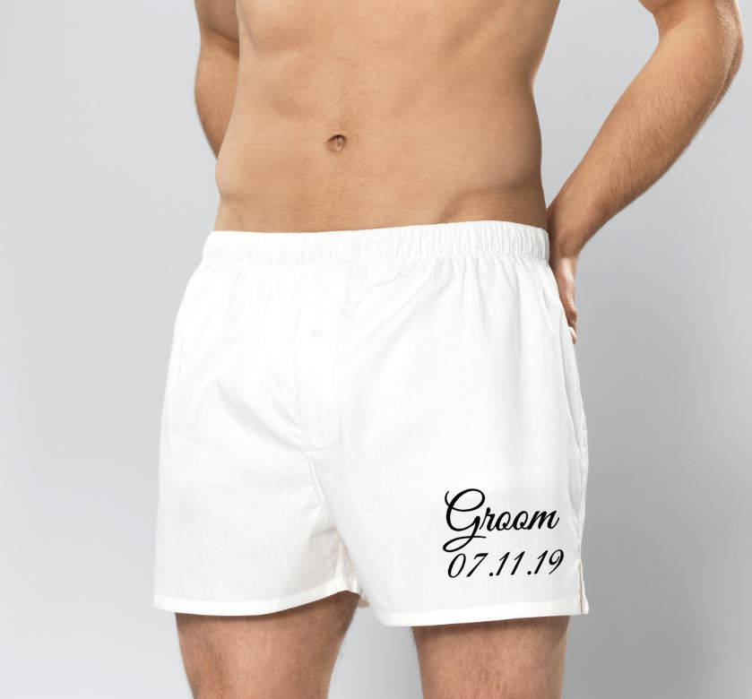 Personalised mens boxers/boxer shorts Groom your wedding | Etsy
