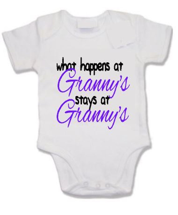 Funny/joke/cute Print Baby Vest What Happens at | Etsy