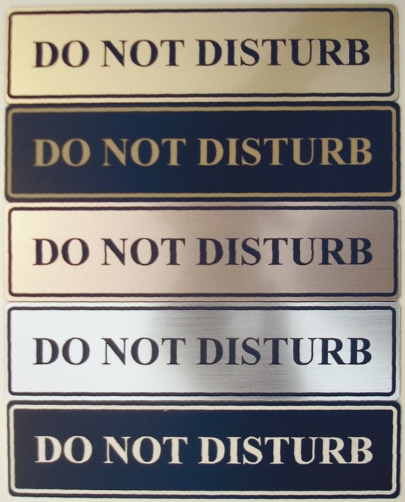 Do Not Disturb Sign Laser-engraved Uv-rated - Etsy