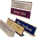 Laser Engraved 2x8, 2x10, 2x12 Name Plate / Name Tag With Wall or Desk ...