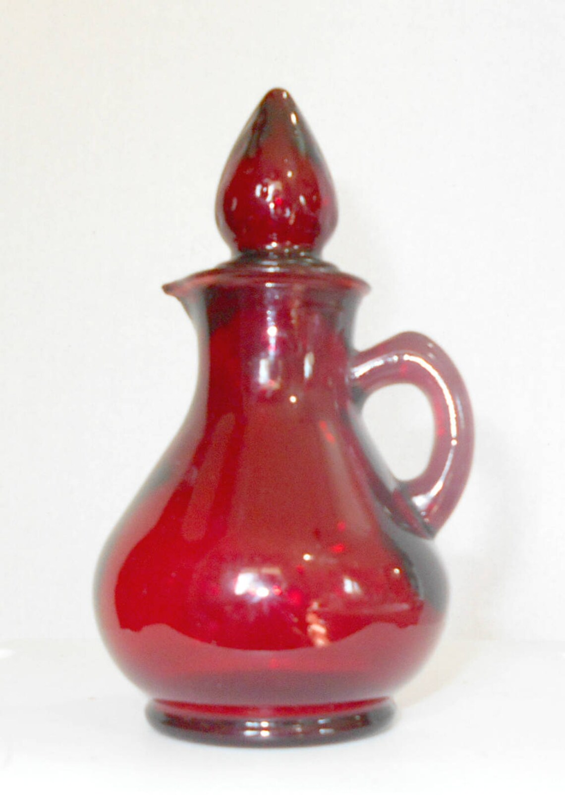 Avon Red Cruet,avon Ruby Red Stawberry Cruet,avon Cruet,avon Red Glass ...