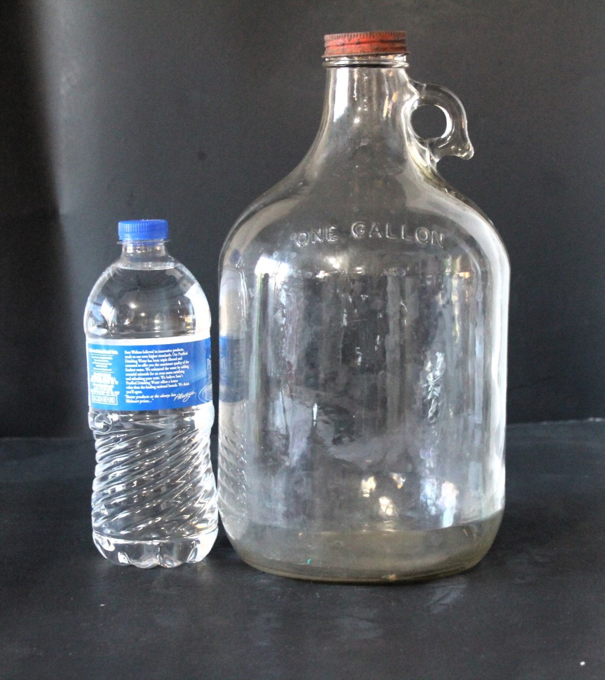 Glass gallon jug store