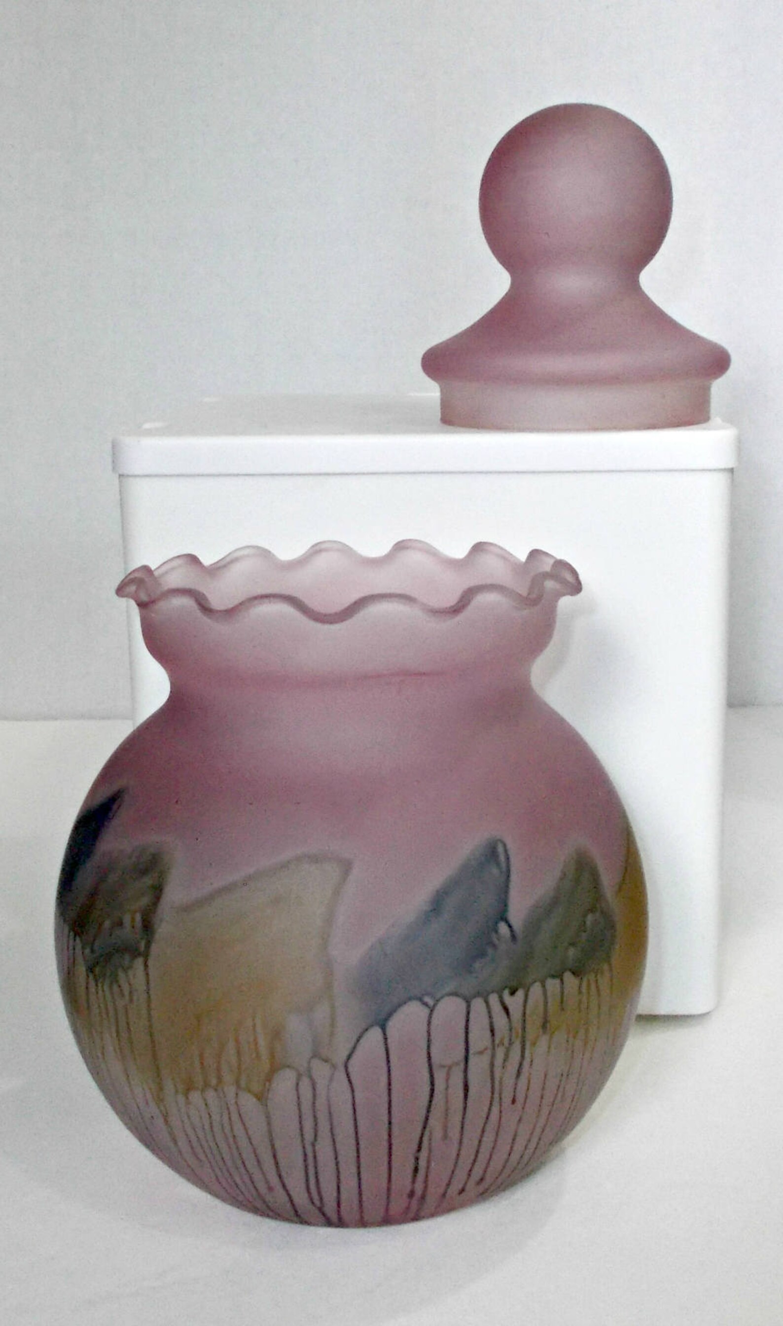 Purple Ginger Jarglass Handcrafted Bottlepurple Glass - Etsy