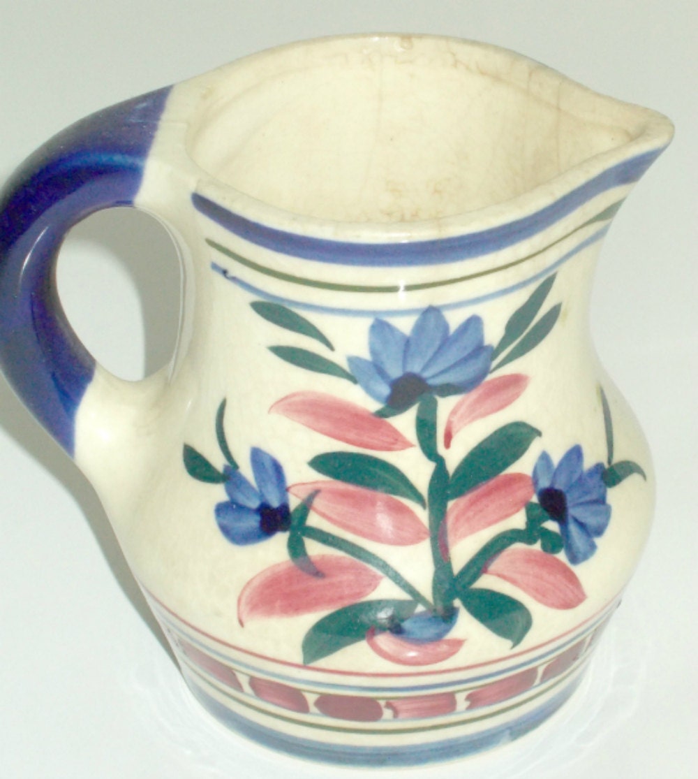 Flower Motif Pitcher,flower Motif Small Pitcher,made in Japan Small ...