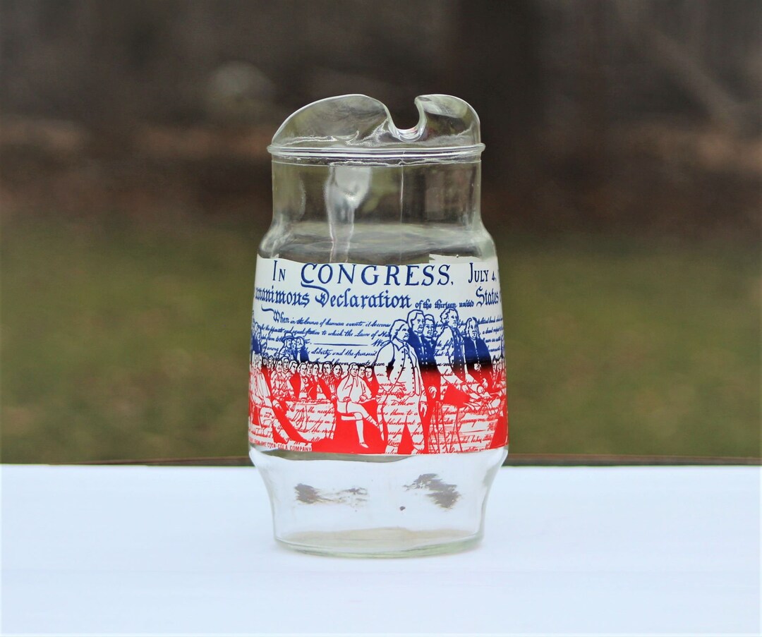Coke Declaration Pitcher,coca Cola Pitcher,coke Pitcher,independence ...