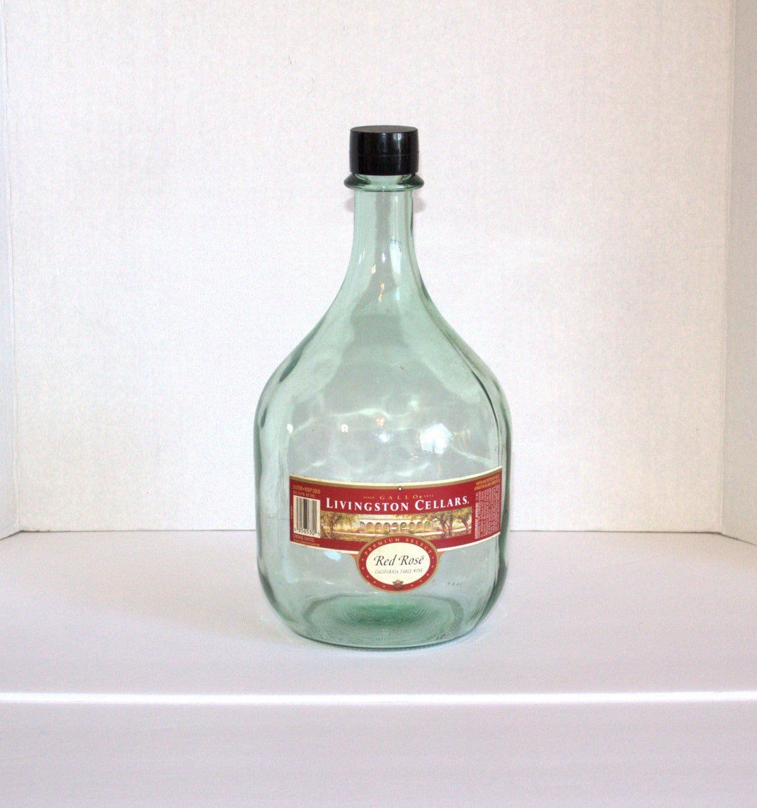 Aqua Glass Demijohn Bottle,vintage Art Glass Bottle, Vintage Blue ...