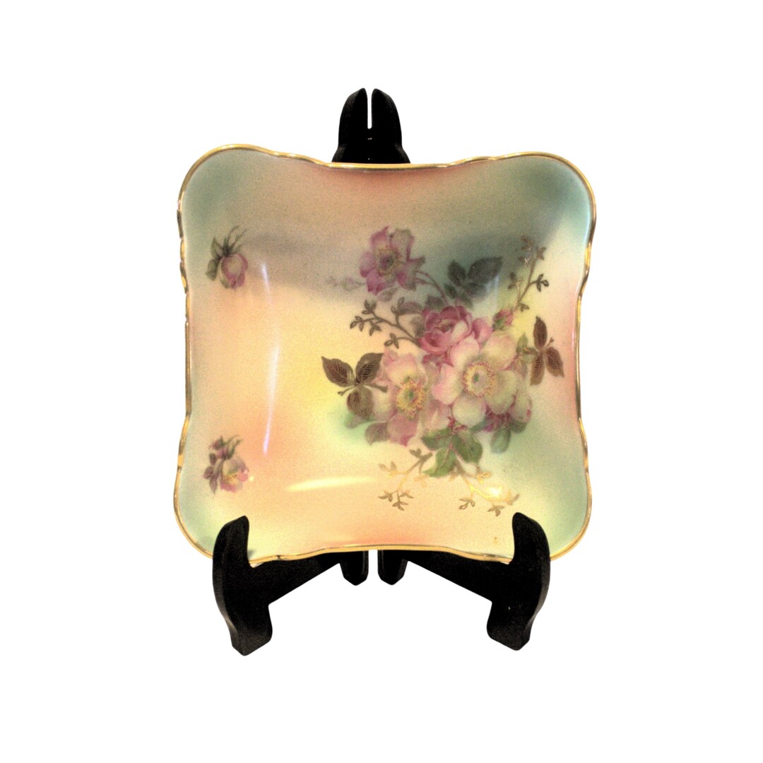 Bavaria W. Germany,house of Goebel,wild Rose Square Bowl,bavarian ...