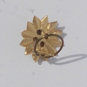 Flower Scarf Pin Vintage/retro Gold Flower Made in German Gold Flower ...