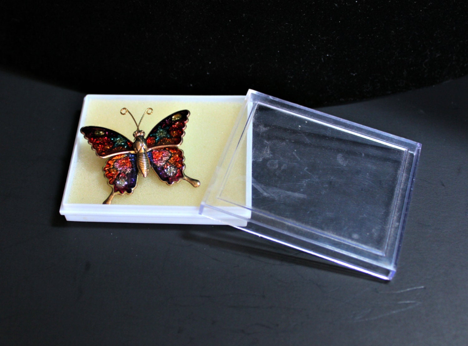Butterfly Multi Colored With Star Pin in Casebutterfly Metal - Etsy