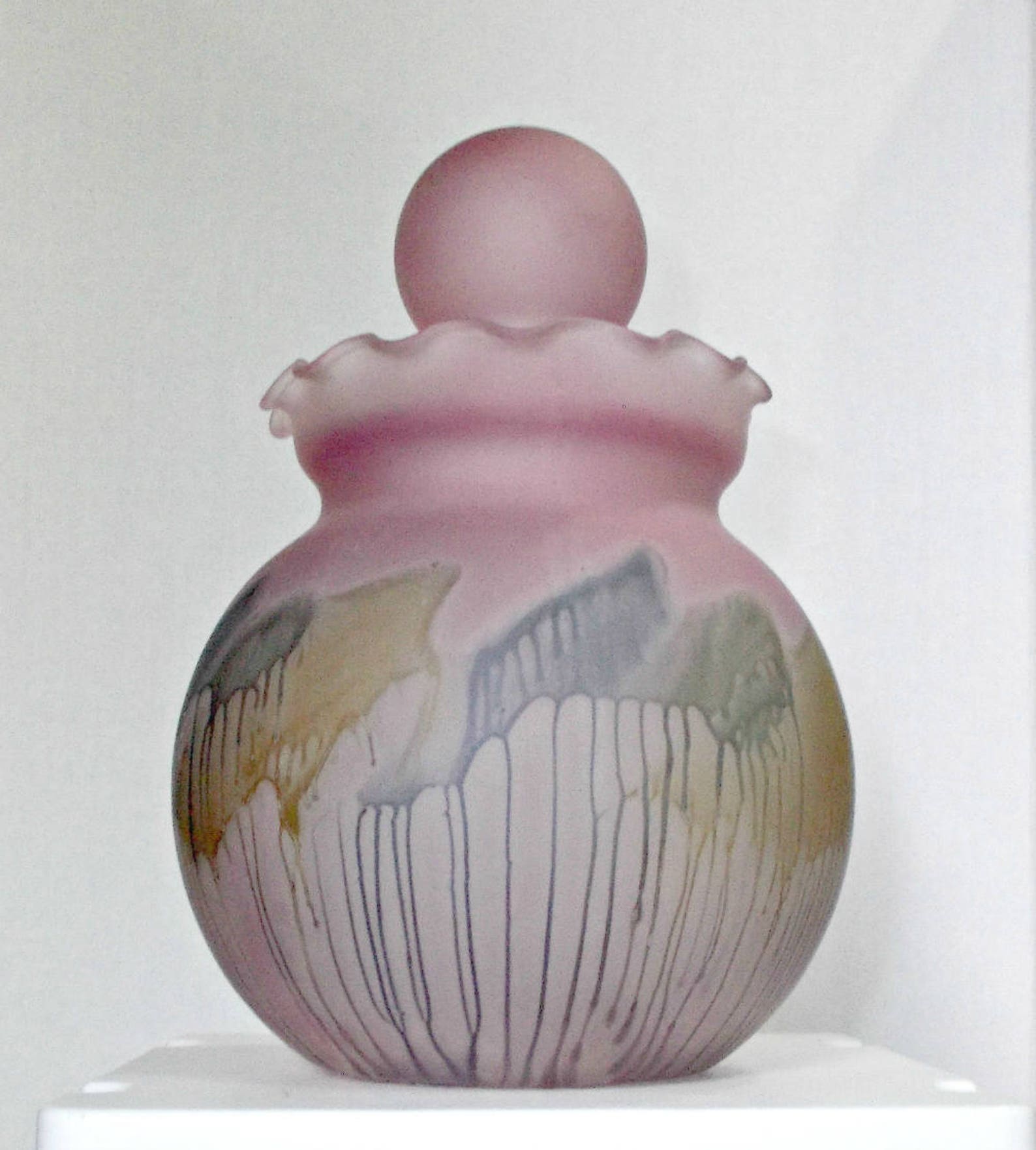 Purple Ginger Jarglass Handcrafted Bottlepurple Glass - Etsy