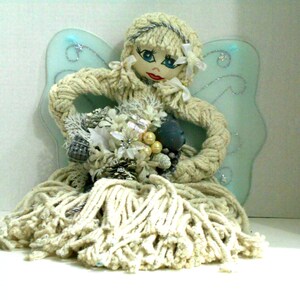 Mop Angel,mop Christmas Angels,braided Christmas Angels,hand Made ...