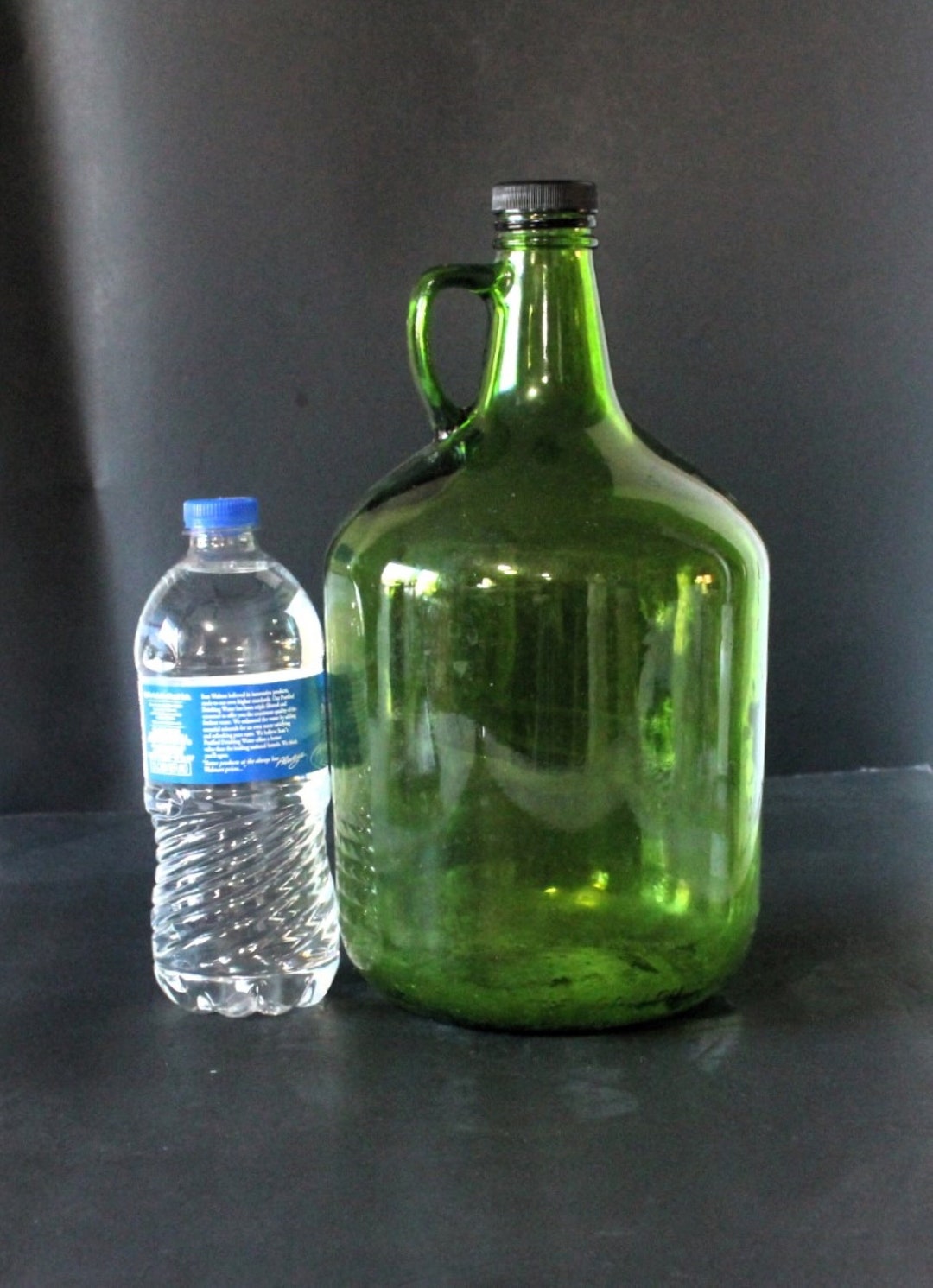 Clear Green Gallon Juggreen Glass Gallon Jugvintage Green Glass Wine Demijohn Moonshine Jug