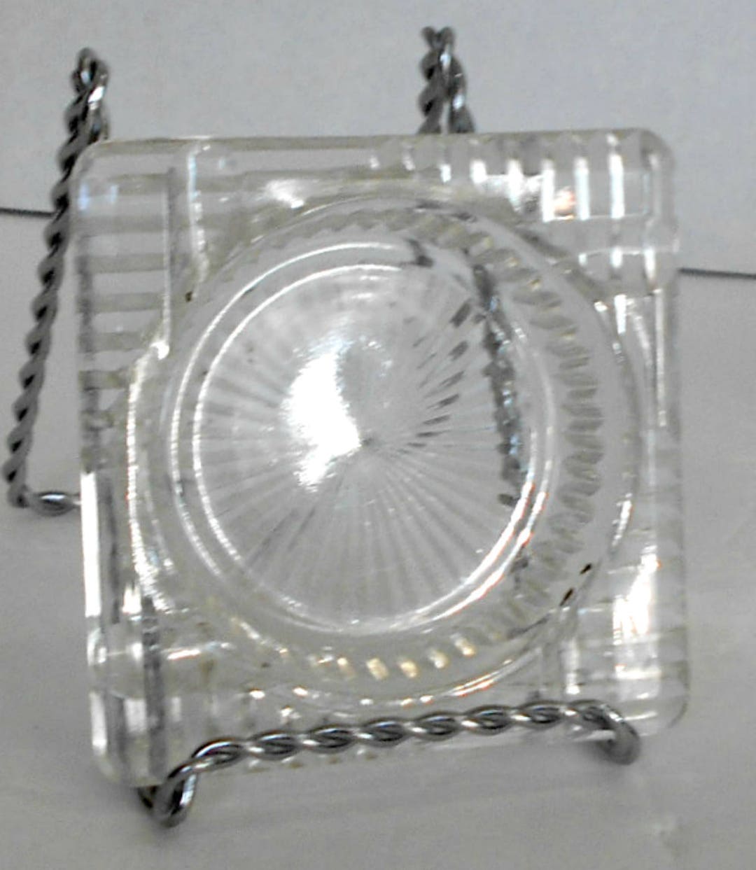 Small Square Ashtray,clear Glass Ashtray,clear Glass Square Ashtray,art ...