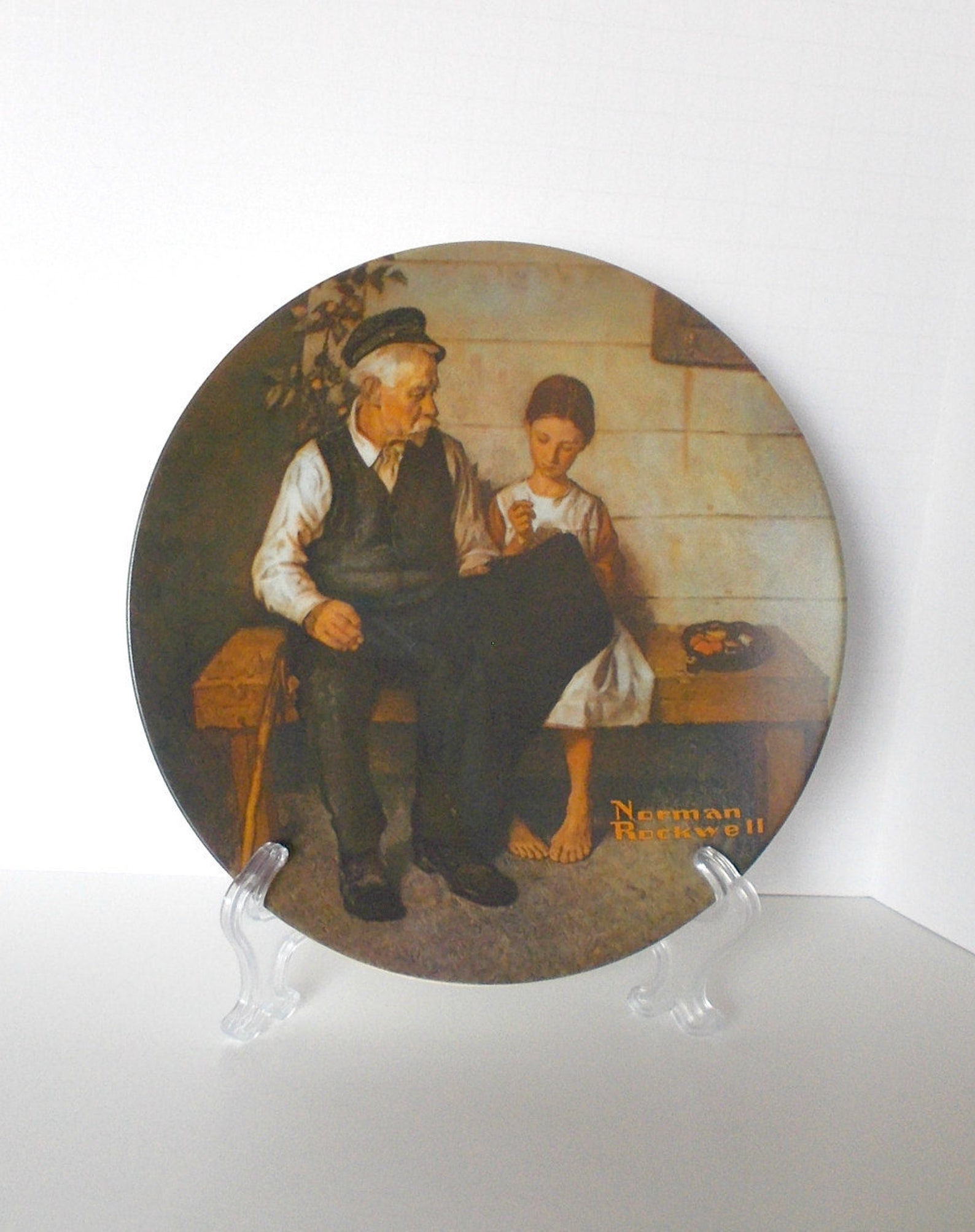 Norman Rockwell Lighthouse Plate Norman Rockwell Plate - Etsy